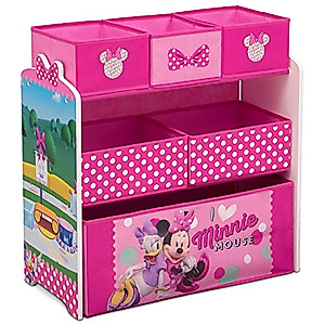 Delta Children Disney Minnie Mouse 6 Bin Design and Store Toy Organizer (Pack of 2)