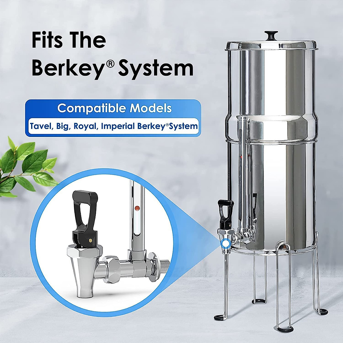 Waterdrop NSF/ANSI 372 Certified Gravity Water Filter & Waterdrop Water Level Spigot