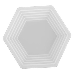 1pc Epoxy Mold Silcone Molds Ladder Tray Molds for Resin Silicone Coasters Resin Tray Soap Dish Handmade Craft Mould White Silica Gel Manual Resin Bowl Ornament Tray