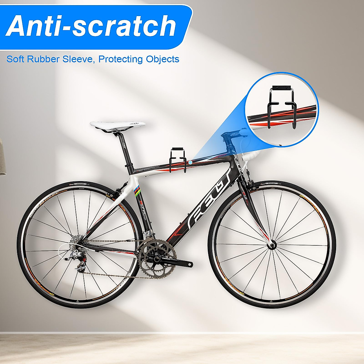 Yoniccal Garden Hose Holder Water Hose Hanger Wall Mounted,304Stainless Steel Solid Hose Hook Holds Up to 150Ft Garden Hose, Expandable Hose, Water Hose Orange