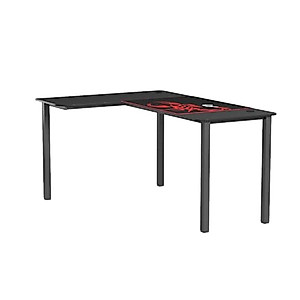 EUREKA ERGONOMIC 60 Inch Black Corner L Shaped Computer Desk, Home Office Gaming Study Work Writing Table Long Large Sturdy Workstation Simple Modern with Metal Legs, Left Side