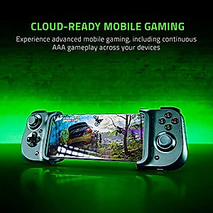 Razer Kishi Mobile Game Controller / Gamepad Designed for Xbox Android USB-C: Game Pass Ultimate, xCloud - Game Pass Controller - Passthrough Charging - Mobile Controller Grip Samsung and more (Renewed)