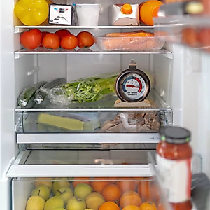 6 Pack Refrigerator Freezer Thermometer, Large Dial Freezer Thermometer, Freezer/Refrigerator/Fridge Temperature Cooler