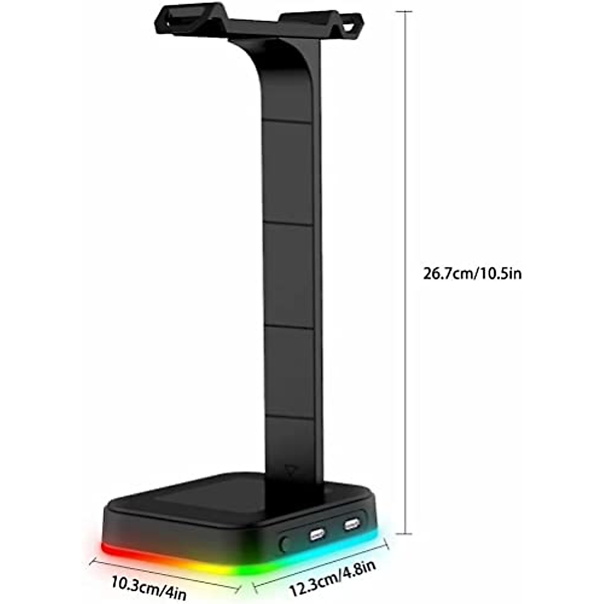 ANIIC Headset Stand RGB Headphone Stand Over-Ear Headset Desk Bracket Earphone Holder Display Shelf USB Support Gaming PC Accessories Headphone Stand
