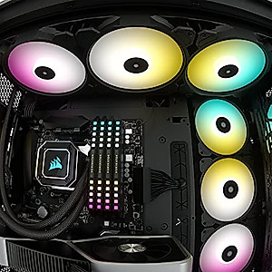 H170i ELITE CAPELLIX Liquid CPU Cooler - 33 Dynamic RGB LEDs - 140mm Fans - 420mm Radiator - COMMANDER CORE Smart Lighting Controller - CORSAIR iCUE Software Compatible - Zero RPM Fan