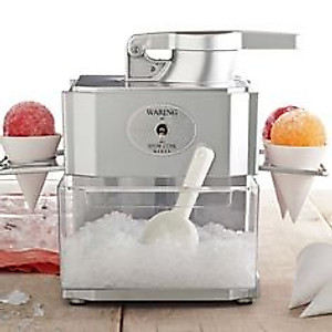 Waring Pro Snow Cone Maker Professional Quality (Silver)