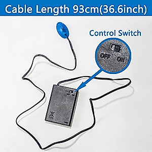 Fake Car Alarm, Dummy Car Alarm,(Batteries Included) Blue LED Light Simulate Imitation Security System, Warning Anti-Theft Flash Blinking Lamp (1Pack, Blue Light)