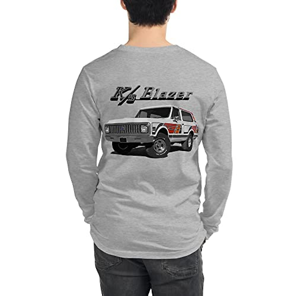 JG Infinite Retro Chevy Blazer K5 Feathers Unisex Long Sleeve Tee Athletic Heather