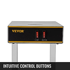 VEVOR 110V French Fry Food Warmer 22"x13", 1000W French Fry Heat Lamp,Stainless Steel Heat Lamp Warmer 86-185?, Food Warmer Diaplay for French Fry, Heat Lamp Commercial for Fry Chicken