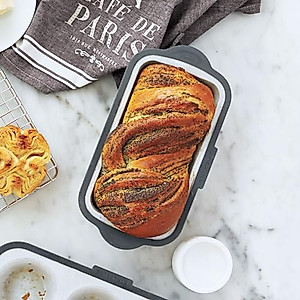 Trudeau Structure Silicone Pro Standard Loaf Pan , Marble White