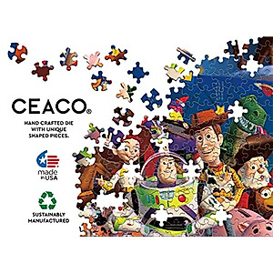 Ceaco - 5 in 1 Multipack - Disney/Pixar -Monsters University (MU), The Incredibles, Toy Story 2, Cars, & Inside Out - (2) 300 Piece, (2) 500 Piece, (1) 750 Piece Jigsaw Puzzles