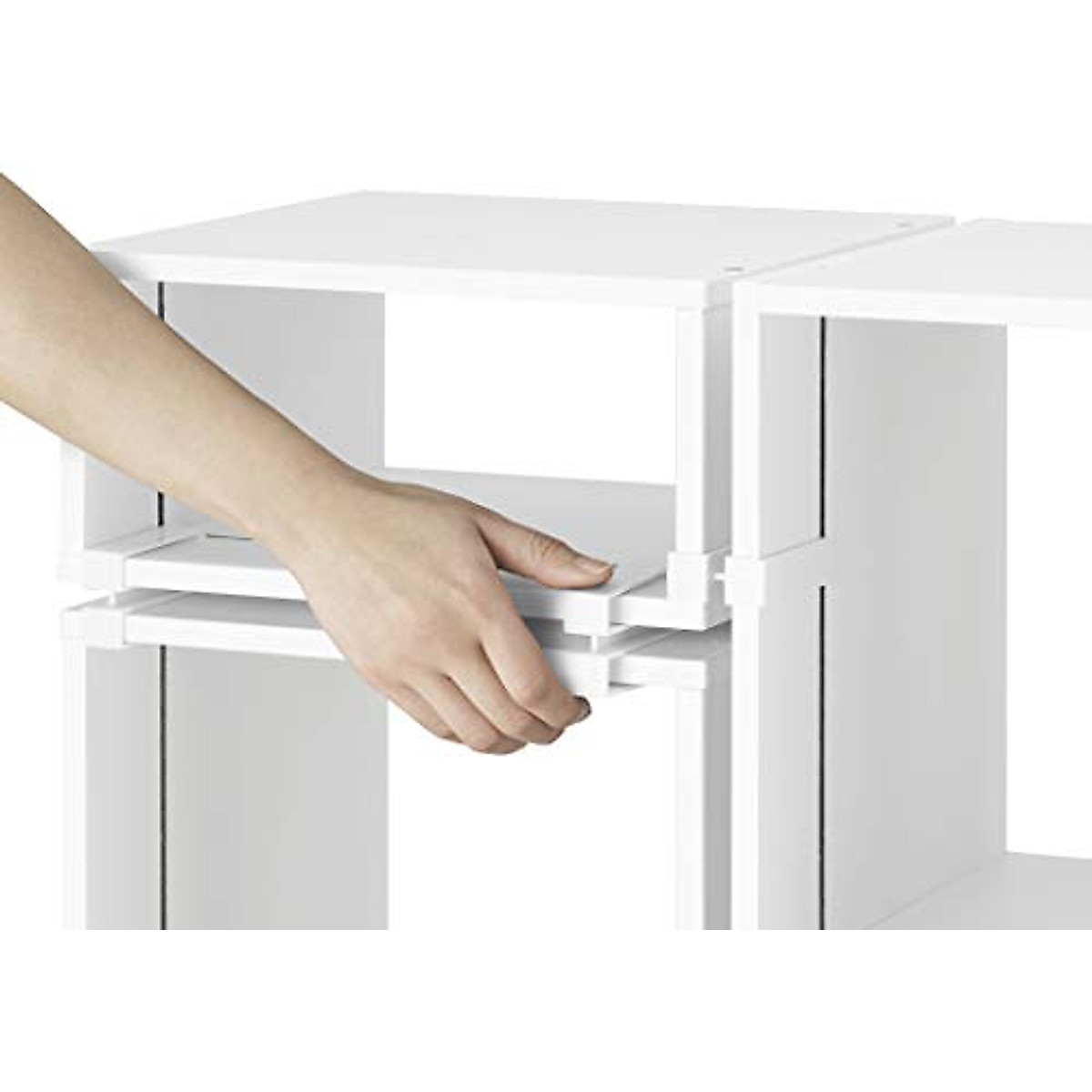 Whitmor Clip & Cube 5-Piece Organizer, White