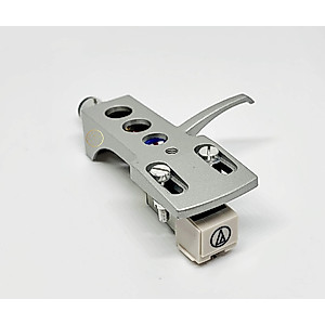 Silver Headshell, mount, AT3600 cartridge and Conical stylus, needle for Technics SL Q2, SL Q202, SL Q2K, SL Q3, SL Q303, SL Q33, SL Q33K, SL Q3K, SL H302