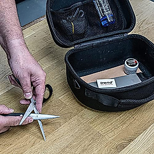 Trend Complete Sharpening Set: 6 Inch Diamond Bench Stone, Tapered File, Leather Strop, Lapping Fluid, Mirror Paste, Cleaning Block & Storage Case, DWS/KIT/K