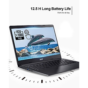 acer Chromebook 314 Laptop, 14" FHD Touchscreen, Dual-core Intel Celeron N4020, 4GB RAM, 64GB eMMC, Intel UHD Graphics, Thin and Portable, 12.5H Long Battery, WiFi, Bluetooth, Chrome OS