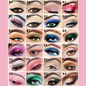 3 PCS Blue Eyeliner Pen Waterproof Matte Eyeliner Pen/Glitter Metallic Eyeliner Pencil Shimmer Highlighter Eye Liner for Women,Eye Shadow Pencil, Lip Liner Professional Makeup Set (C)