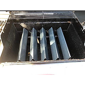 GRISUN 7636 15.3 Inch Flavorizer Bars for Weber Spirit I & II 300 Series - Spirit E310 E320 E330 S310 S320 S330 Gas Grill with Front Control Knobs Replacement Parts, Porcelain Enameled Heat Tent 16GA