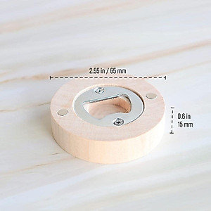 Personalized Wooden Magnetic Bottle Opener Wedding Favors Gifts Custom Engraved Wood Fridge Magnet Wedding Souvenir Gift Birthday Christmas Retirement Gifts for Colleague Dad Uncle Grandpa,Custom,10