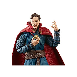 Spider-Man Marvel Legends Series Doctor Strange 6-inch Collectible Action Figure Toy and 4 Accessories and 1 Build-A-Figure Part(s), Multicolor