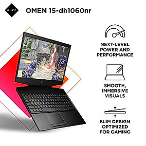OMEN 15 Gaming Laptop, NVIDIA GeForce RTX 2070 Max-Q, Intel Core i7-10750H, 16 GB DDR4 RAM, 512 GB PCIe NVMe SSD, 15.6" Full HD 144hz, Windows 10 Home, RGB Keyboard (15-dh1060nr, 2020 Model)