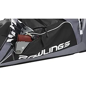 Rawlings | R1502 Wheeled Catcher's Bag | Baseball/Softball | Black