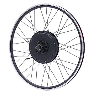 DNYSYSJ Electric Bike Conversion Kit, 48V 1000W 700C 28"/29" Front/Rear Wheel E-Bike Conversion Kit w/LCD Display, Powerful Ebike Hub Motor Kit with PAS Bicycle Ebike Wheel Kit (700C 48V 1000W Rear)