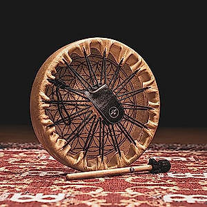 Meinl Sonic Energy 15" Native American Style Hoop Shaman Drum with Mallet For Meditation, Sound Healing Therapy, ASMR, Yoga
