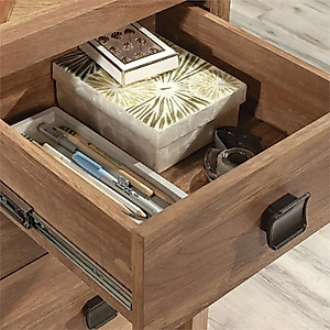 Sauder Cannery Bridge Computer Desk with Drawers and Door, Sindoori Mango Finish