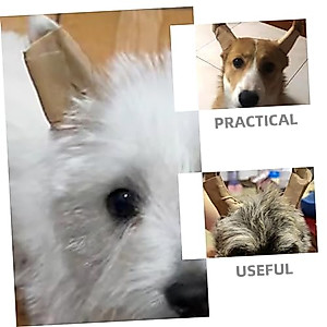 HANABASS 2 Pairs Ear Patch Ear Warmer Puppy Ear Raise Tool Pinscher Dogs Ear Tape Dog Ear Tape Safety Puppy Ear Support Tool Ear Holder Stand Fixed Rod Pet Dog Ear Stretch Tool Milk