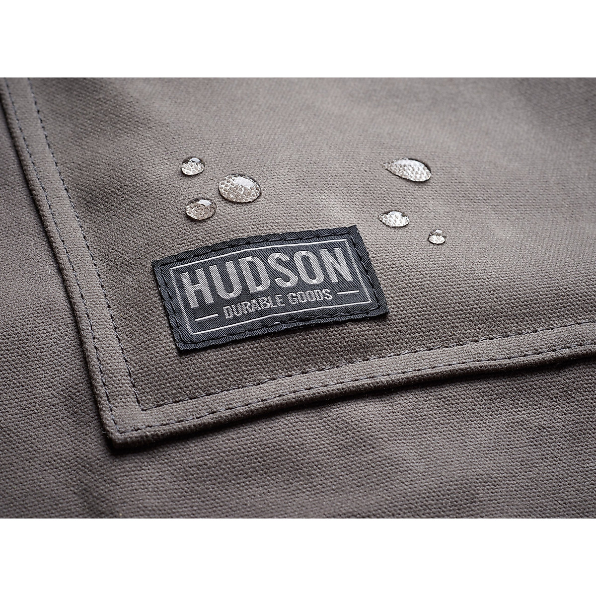 Hudson Durable Goods - Heavy Duty Waxed Canvas Work Apron - Grey