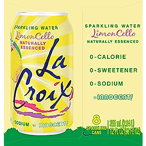 LaCroix Sparkling Water, LimonCello, 12 Fl Oz (pack of 8)
