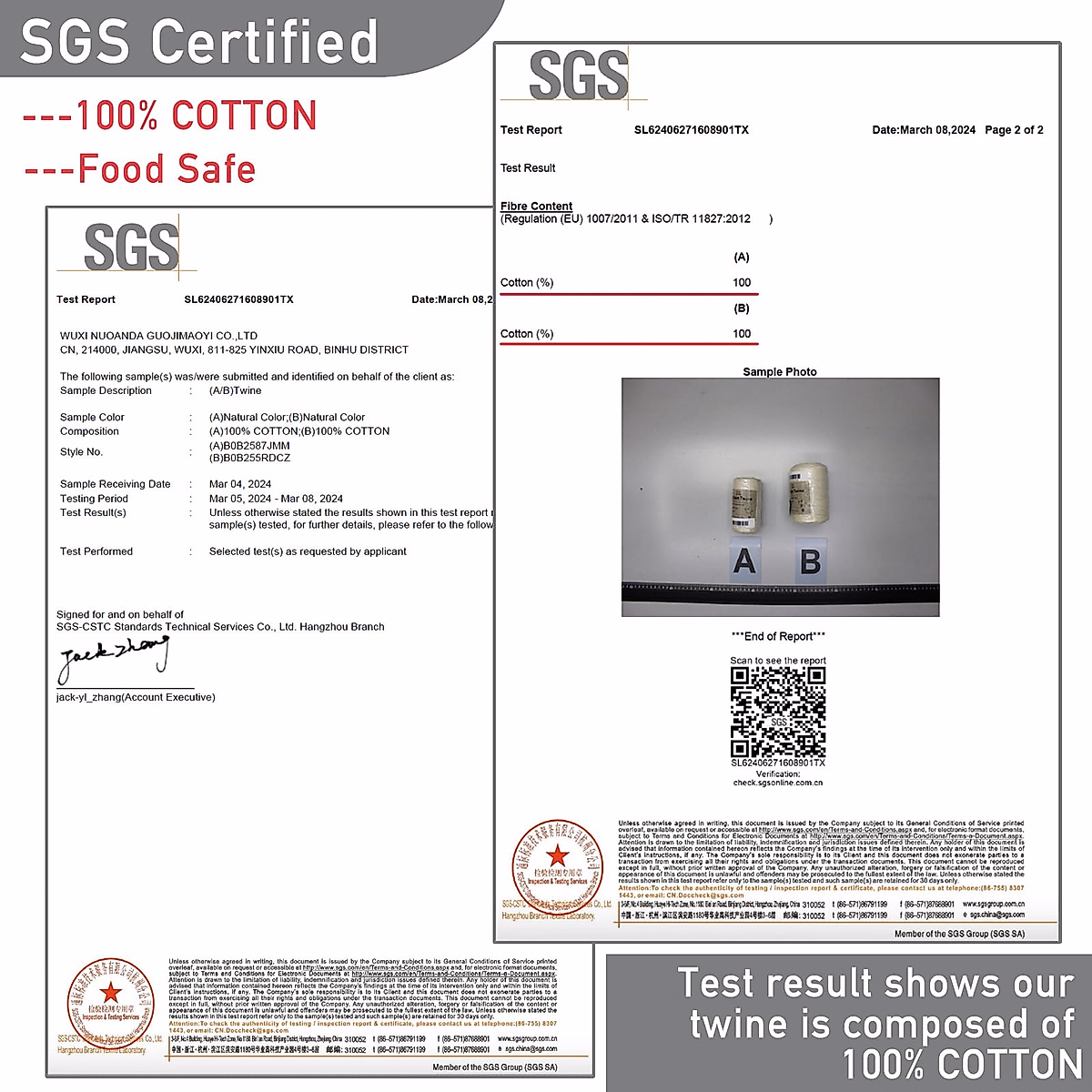 XKDOUS 476ft Butchers Twine, 100% Cotton Food Safe Cooking Twine Kitchen Twine String, 2mm Natural White Butcher Twine for Meat and Roasting, Trussing Poultry, Bakes Twine & Crafting