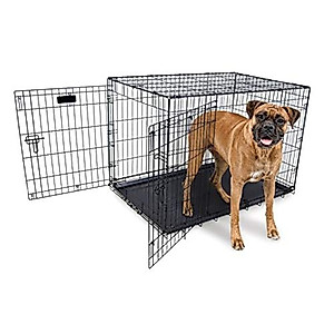 Precision Pet Products Two Door Provalue Wire Dog Crate, 30 Inch, For Pets 30-50 lbs, With 5-Point Locking System