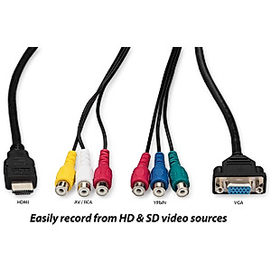 ClearClick HD Capture Box Platinum - Capture and Stream Video from HDMI, RCA, AV, VGA, YpbPr, VHS, VCR, DVD, Camcorders, Hi8