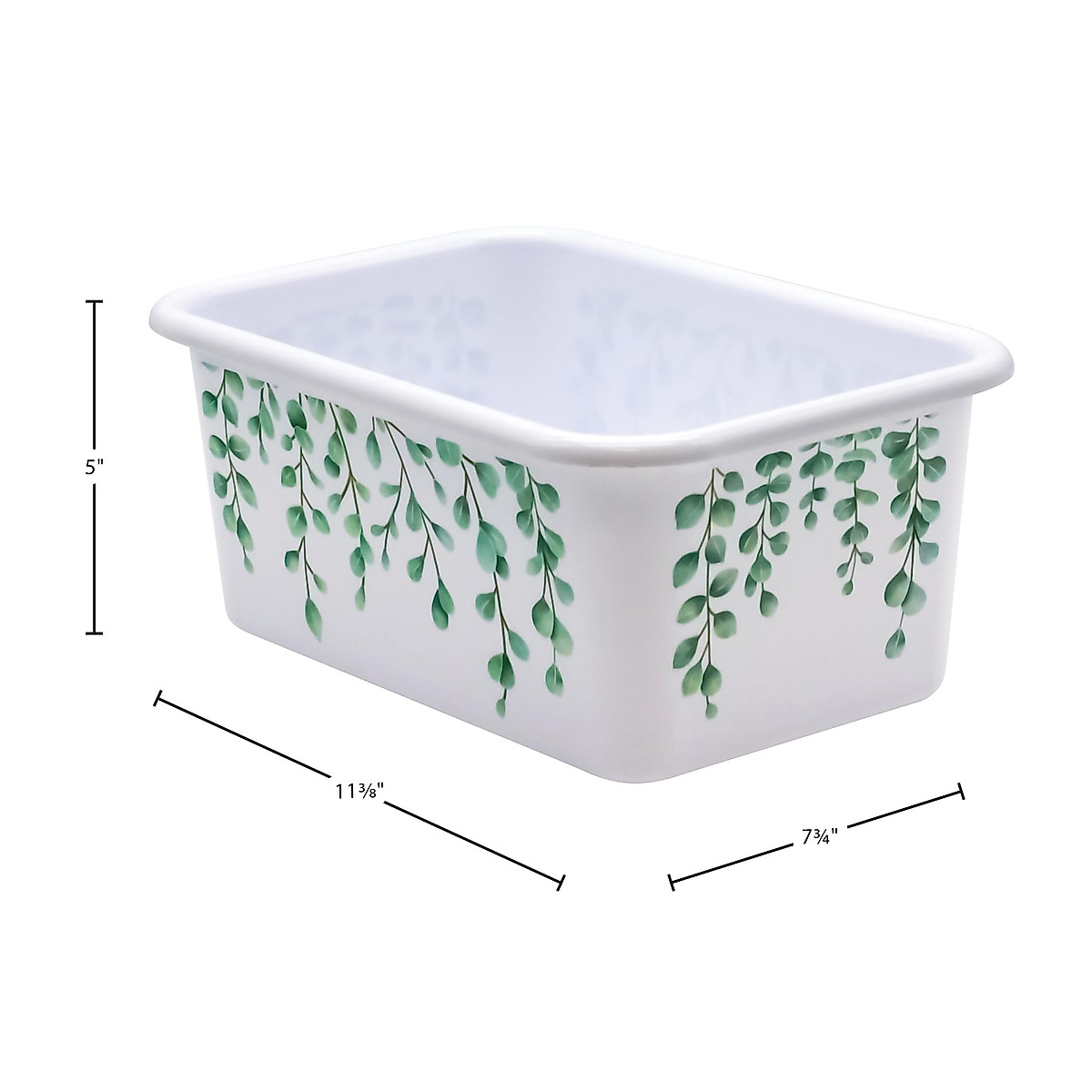 Teacher Created Resources Eucalyptus Small Plastic Storage Bin 6-Pack (TCR2088589)