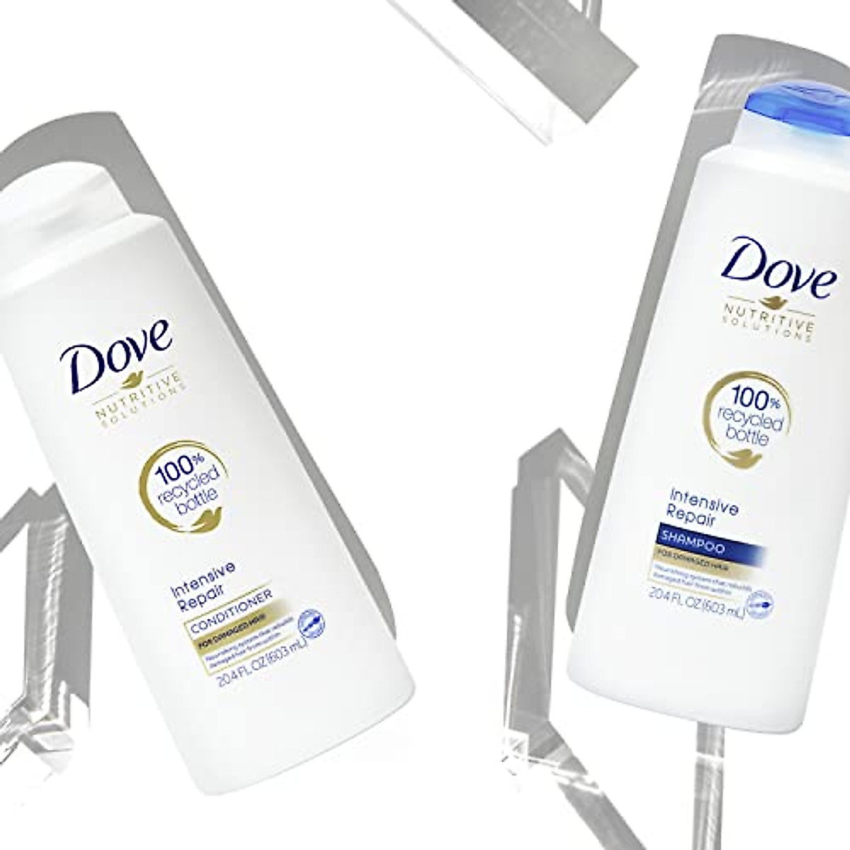Dove Nutritive Solutions Strengthening Shampoo Intensive Repair 4 Count for Damaged Hair Dry Hair Shampoo Formula With Keratin Actives 20.4 oz