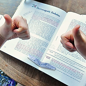 DULRLLY 6 Pieces Book Page Holder, Resin Thumb Savers for Reading, Light Weight Book Opener Tool Bookmarks Book Reading Accessories for Teachers Book Lovers