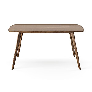 Flats & Castles Wesley Mid-Century Modern Rectangular Dining Table 60" (Rose Oak)