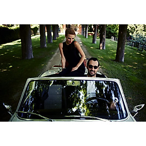 MONTABLEU Milano Handcrafted Mens Slim Bifold Wallet with Money Clip, Executive Black