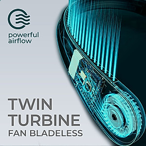 Neck Fan, Bladeless Neck Fan, Portable Fan Rechargeable, Personal Fan, Hands Free 3 Speeds 4000mAh USB, Adjustable Hanging Neck Fan, Training, Travel, Office, Outdoor Wearable Neck Fan For Women & Men