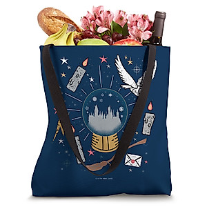 Harry Potter Hogwarts Holiday Snowglobe Hedwig Tote Bag