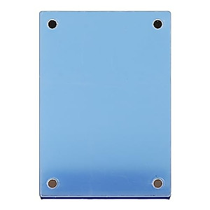 Self Standing Photo Frame, L Shaped Slanted Back Photo Frame 3 Inch Clear for Movie Tickets for Office (Blue)
