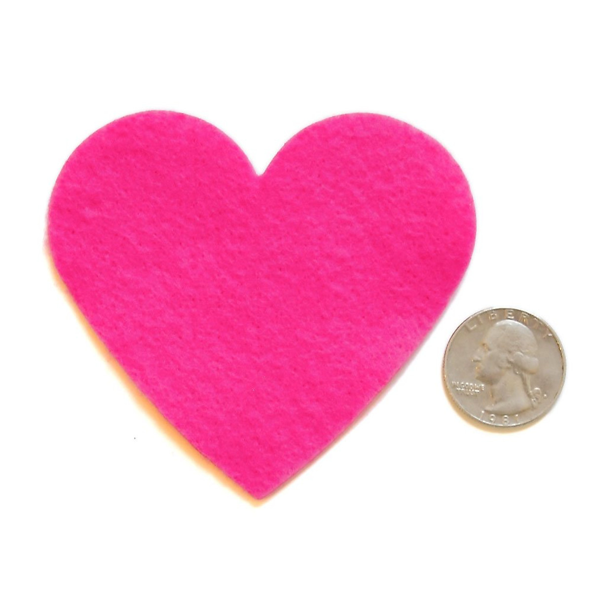 Playfully Ever After 3 Inch 28pc Felt Hearts (Pink)