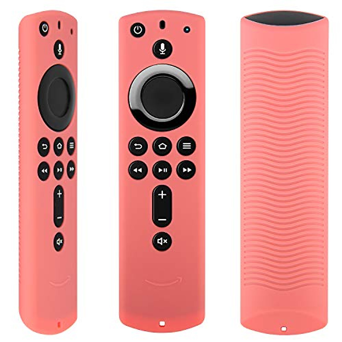 [2 Pack] Silicone Remote Cover Compatible with Fire TV Stick 4K Alexa Voice Remote Control, Lightweight Anti Slip Shockproof Protective Sleeve (Mint Green + Pink)