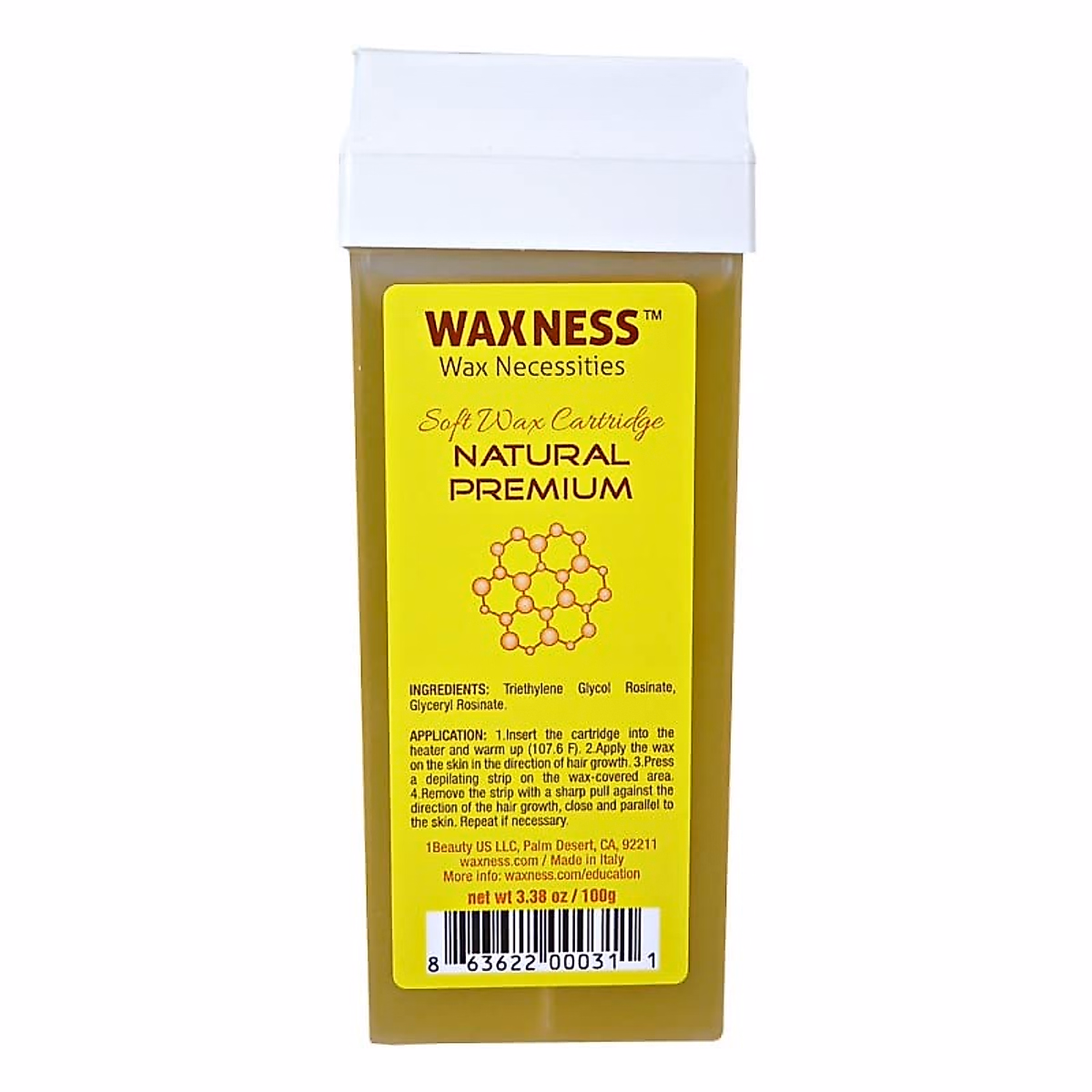 Waxness Wax Necessities Soft Wax Cartridge Set of 4 Cartridges x 3.38 Ounces