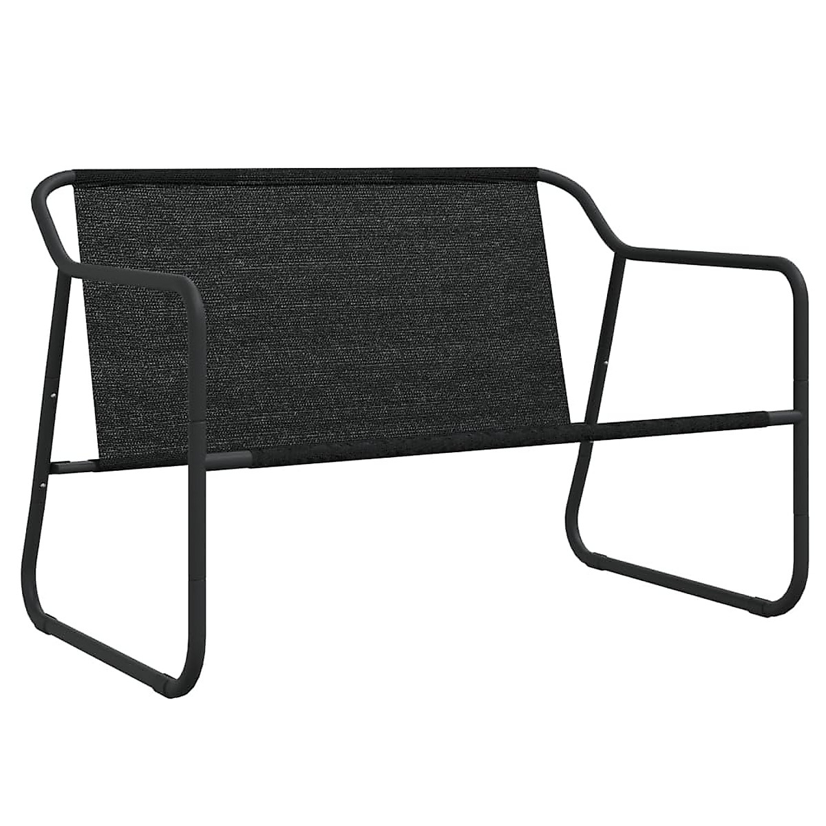 Patio Benches 2-Seater Patio Bench with Cushion Anthracite Steel,2Seater Outdoor Patio Bench with Comfortable Cushions and UVResistant Textilene for Gardens and Terraces Outdoor Furniture & Accessorie
