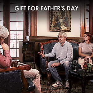 KingChii 23L Electric Cigar Humidors, Temperature Control Cabinet with Spanish Cedar Wood Shelves & Drawer Hygrometer Gifts for Men (150 Counts Capacity)