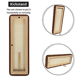 Hans 4"x16" Frames Collage Photo Frame Single Mat with Eight 1.5x2.5 Openings and Satin Solid Frame Horizontal or Vertical(8 Openings)