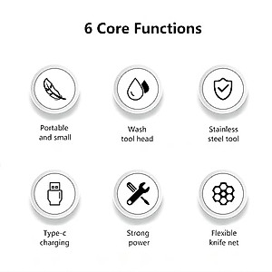 2023 Powerful Electric Razor for Men - Type C Fast Charging Mini Shave Portable Men's Electric Shaver for Smooth Shave, Pocket Size Storm Shaver Wet and Dry Mens Razor Easy One-Button Use (Blue)