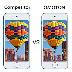OMOTON Tempered Glass Screen Protector for New iPod Touch 7th Generation 6th Gen 5th Gen (2015/2019 Released), 2 Pack